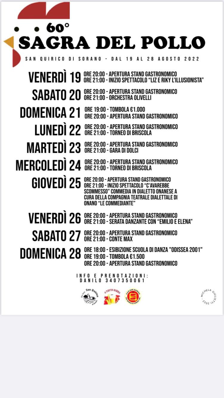 Sagra del Pollo a San Quirico, Sorano