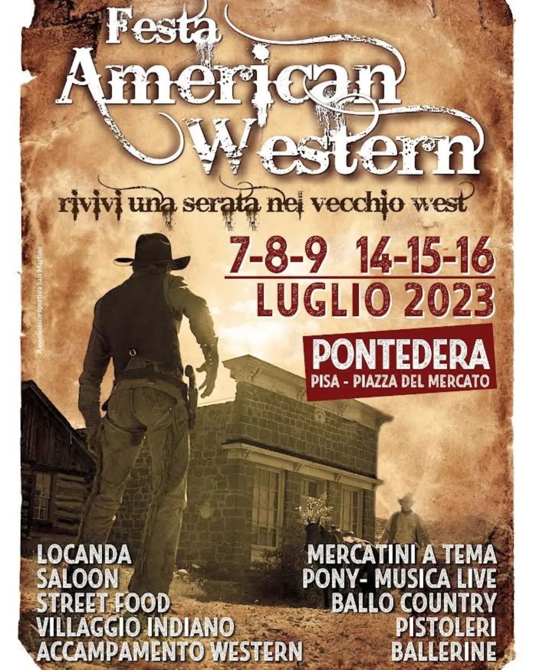 Festa American Western a Pontedera, Pontedera
