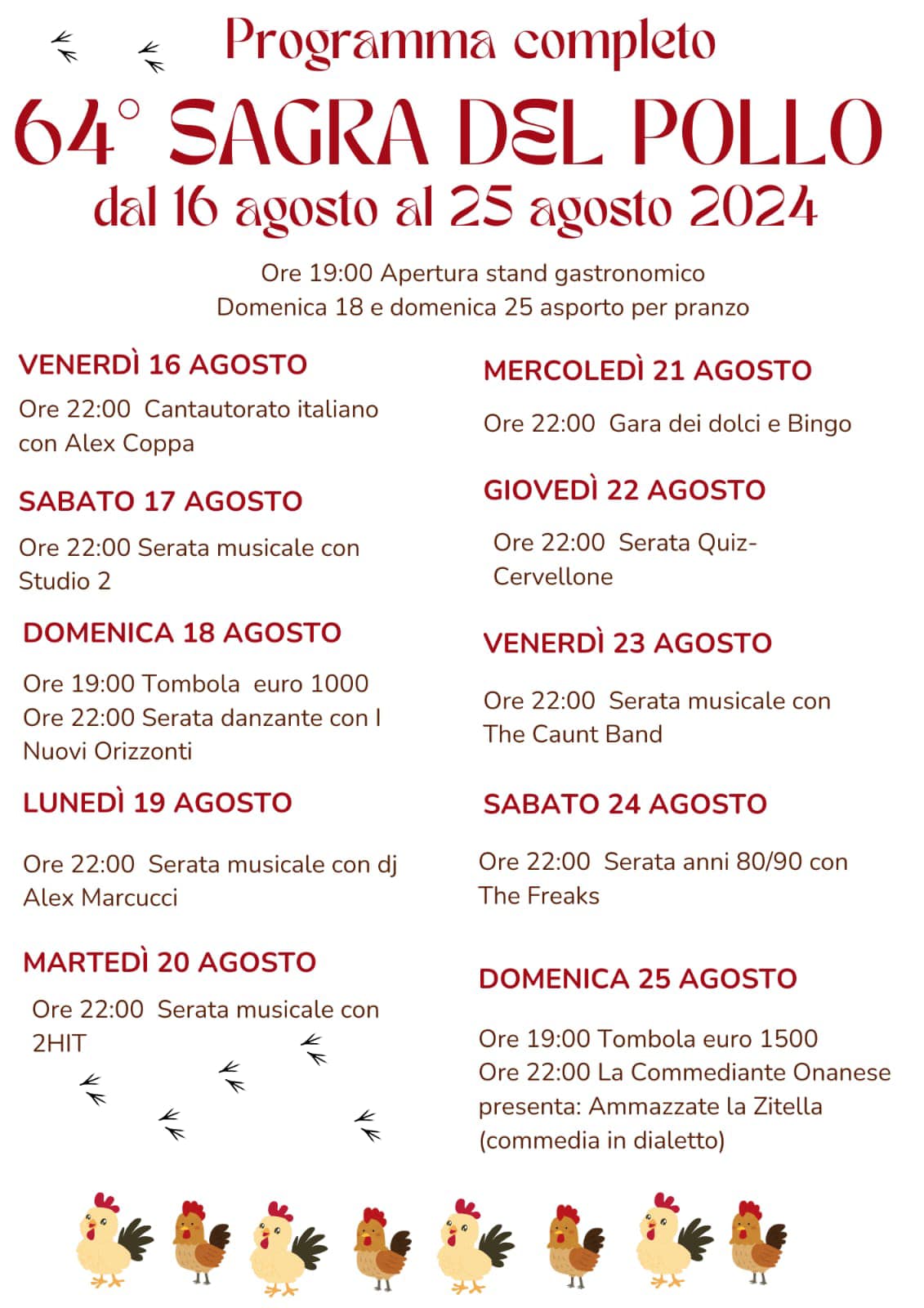 Sagra del Pollo a San Quirico, Sorano