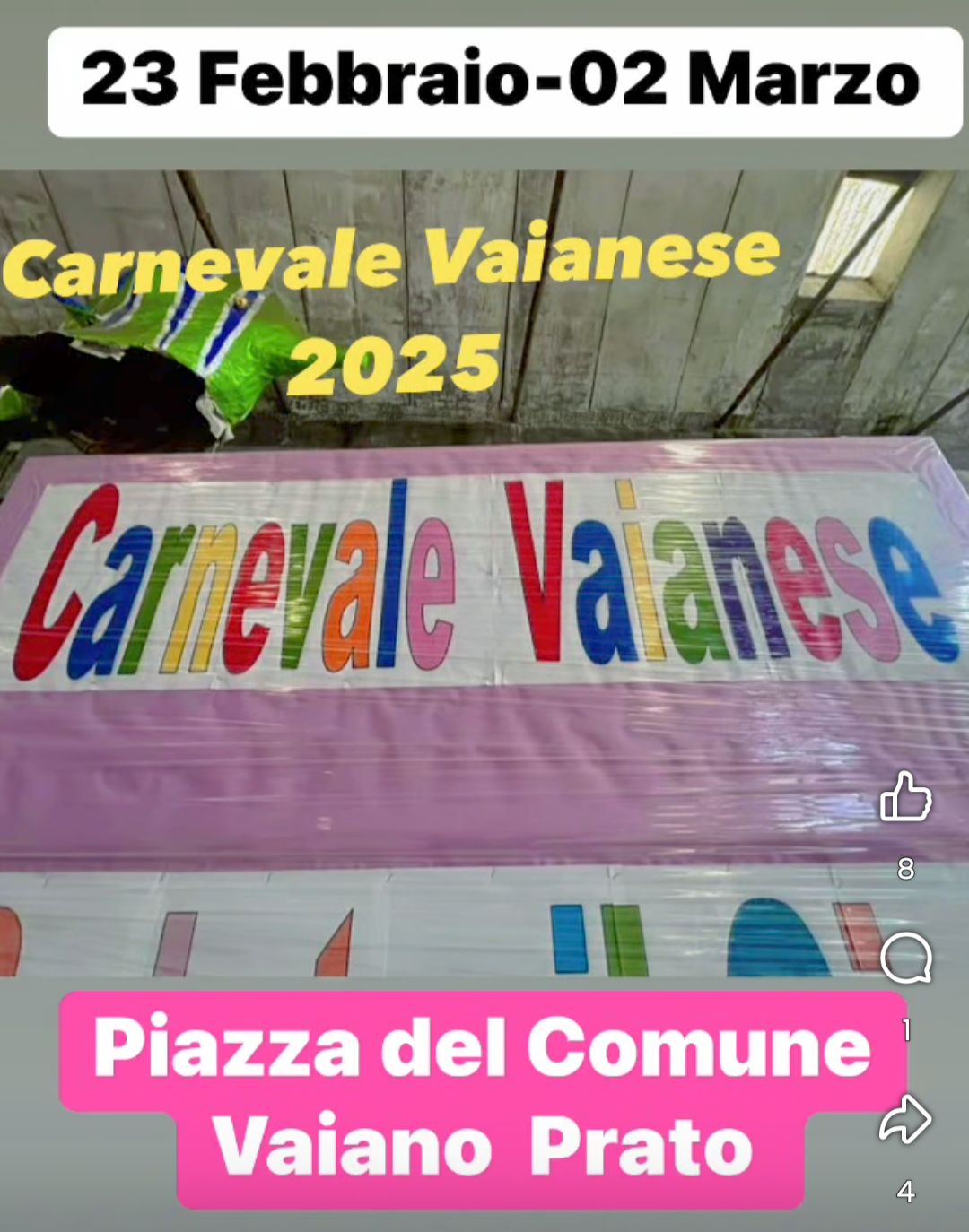 Carnevale di Vaiano, Vaiano
