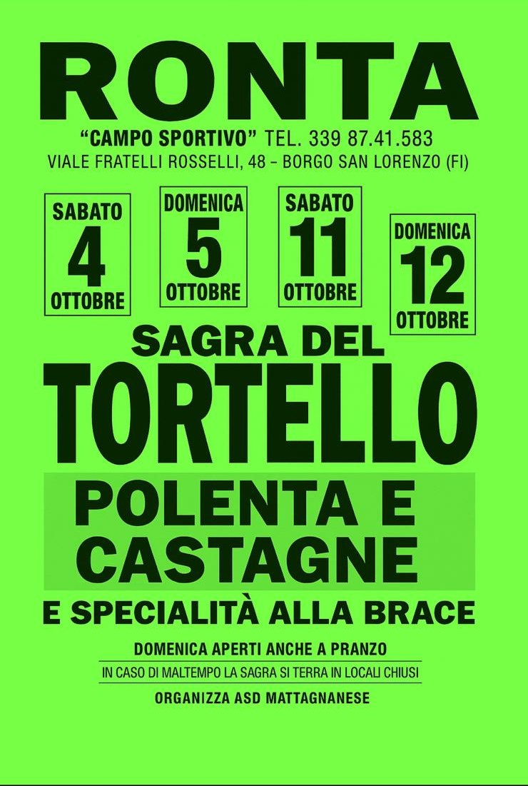 Sagra del Tortello, Polenta e Castagne a Ronta, Borgo San Lorenzo